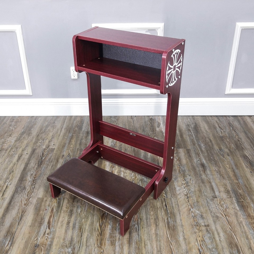 32X20X20" Prayer Bench, Padded kneeler Easy Fold-away Prayer Table ...