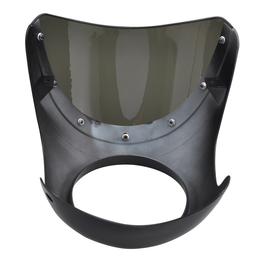 Universal 7" Round Headlight Fairing Windshield Screen Cover Fit For ...