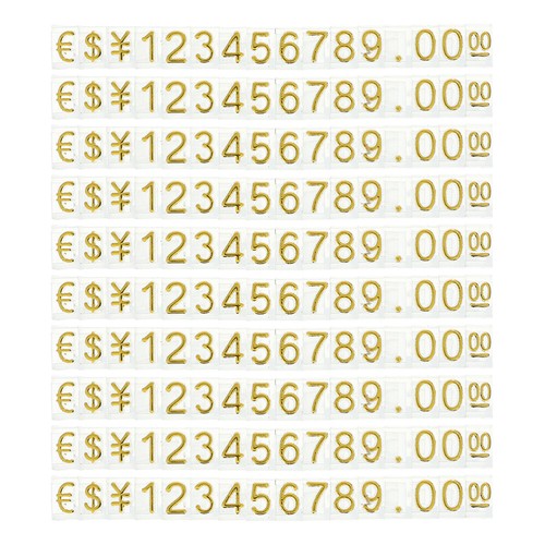 10 Strings Retail Price Display Cube Number Price Cube Price Tag ...
