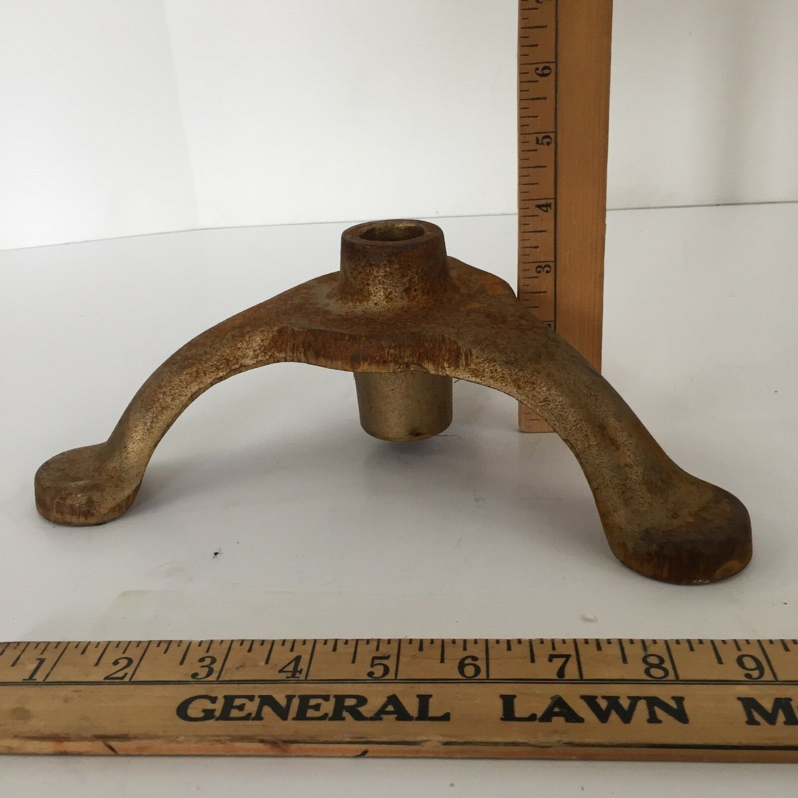 Vintage Cast Iron Three Legged Leg Base - Architectural Salvage Base | eBay