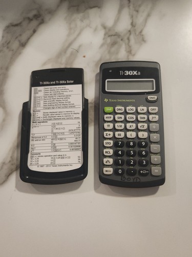 Texas Instruments TI-30Xa Scientific Calculator A5 With Cover Tested ...