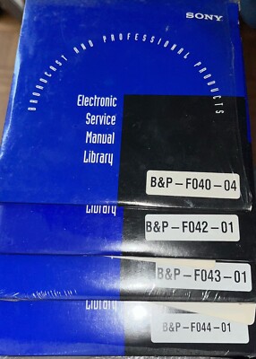 4 Sony Cd ÉLECTRONIC SERVICE MANUAL LIBRARY BROADCAST AND PROFESSIONAL ...