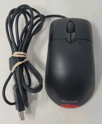 MICROSOFT OPTICAL USB MOUSE MICE WIRED BLACK SCROLL WHEEL 2 BUTTON 1.1A | eBay