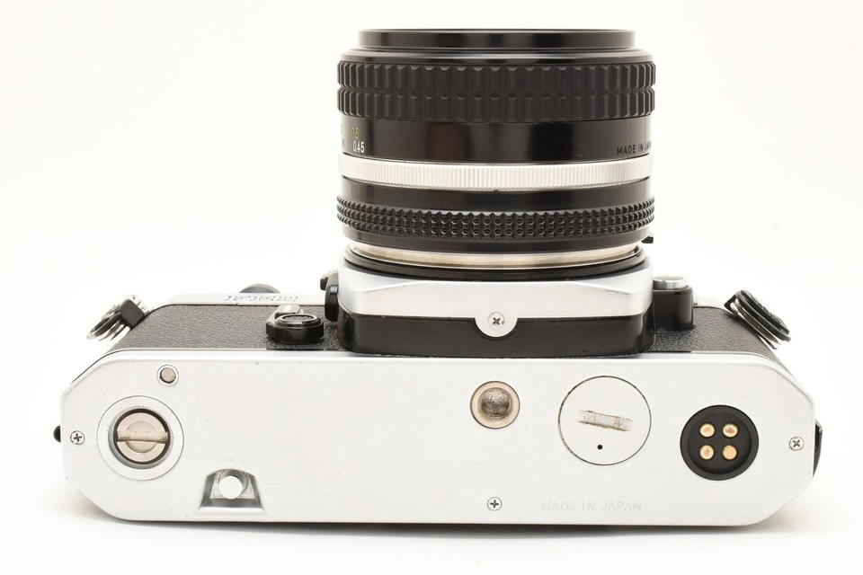 [Near MINT++ w/Strap] NIKON FE2 Silver SLR Film Camera +Lens Ai-s 50/1 ...