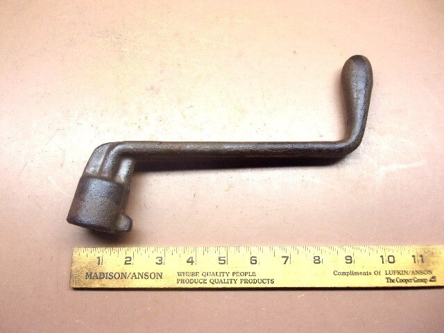 Massive Antique Cast Iron Crank Handle Marked H58 11 1/2” Long 2 Lbs. 2 ...