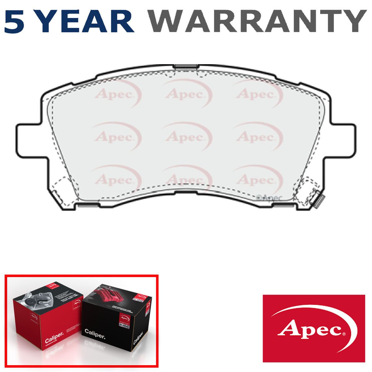 Apec Front Brake Pads Set Fits Subaru Impreza Legacy Forester 2.0 2.5 3 ...