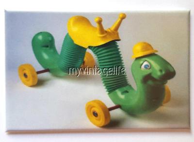 Vintage INCHWORM Fridge MAGNET 2" x 3"art NOSTALGIC Hasbro | eBay