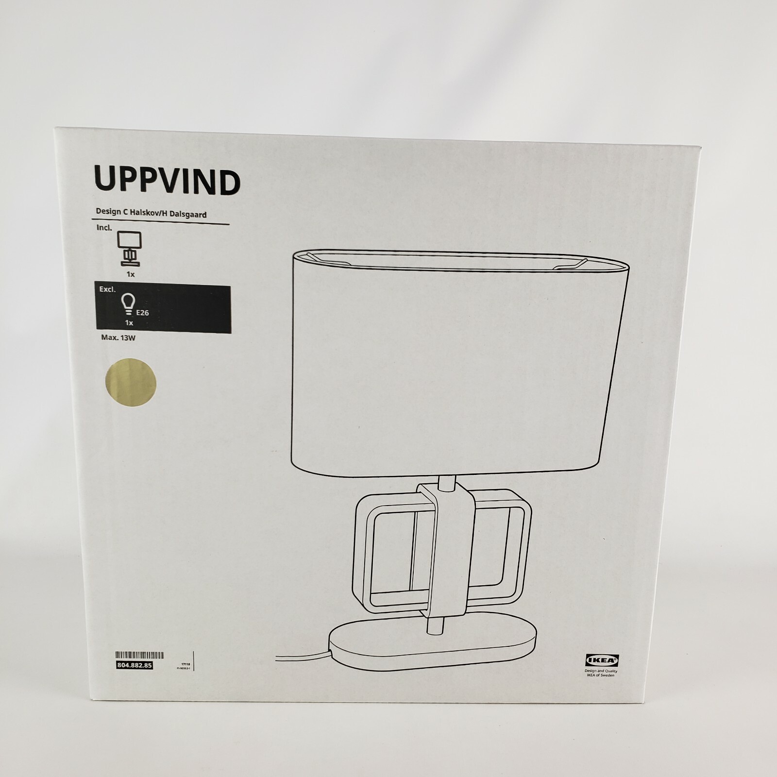 IKEA UPPVIND Table Lamp - Brass Plated/White for sale online | eBay
