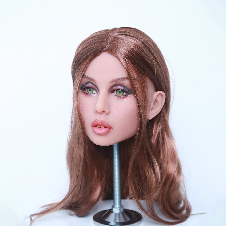 Oral Sex Toys TPE Skeleton Sex D-oll Head With 2 Wig Realistic Adult ...