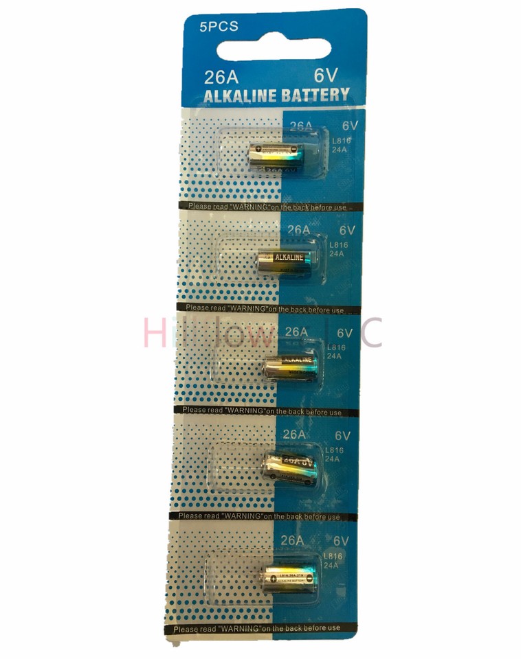 20 pcs 26A A26 L816 Card 6V Super High Power Alkaline Battery | eBay