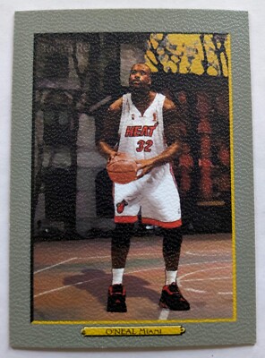 SHAQUILLE O'NEAL, 2006-07 TOPPS TURKEY RED #40 w/ AD ON BACK VERSION | eBay