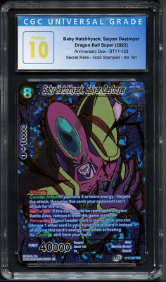Dragon Ball Super Baby Hatchhyack, Saiyan Destroyer Alt Art CGC 10 ...