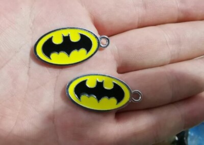 50Pcs cartoon batman Charm necklace Pendants DIY Jewelry Makings | eBay