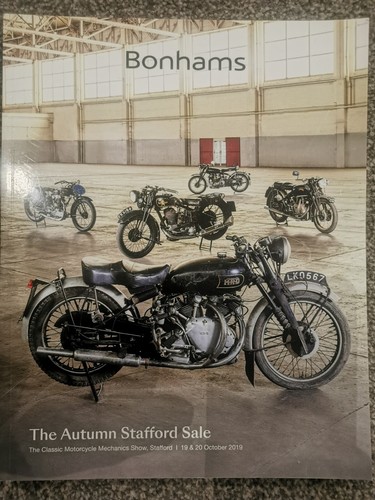 BONHAMS AUTUMN MOTORCYCLE SALE STAFFORD SHOW CATALOGUE 19 & 20 OCTOBER ...
