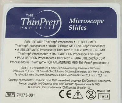 Hologic The Thin Prep PAP Test Microscope Slides (Lot of