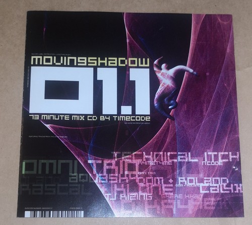 Various : Moving Shadow 01.1 (Mix CD by Timecode) NO CASE CD & INLAYS ...
