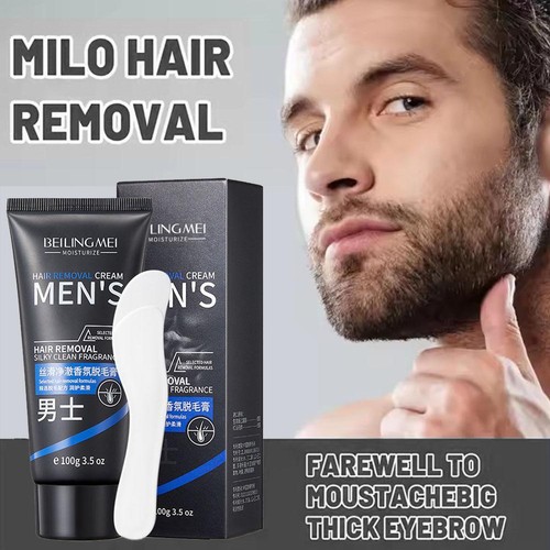 Men Permanent Hair Removal Cream Paste Beard Moustache Remover Cream ...