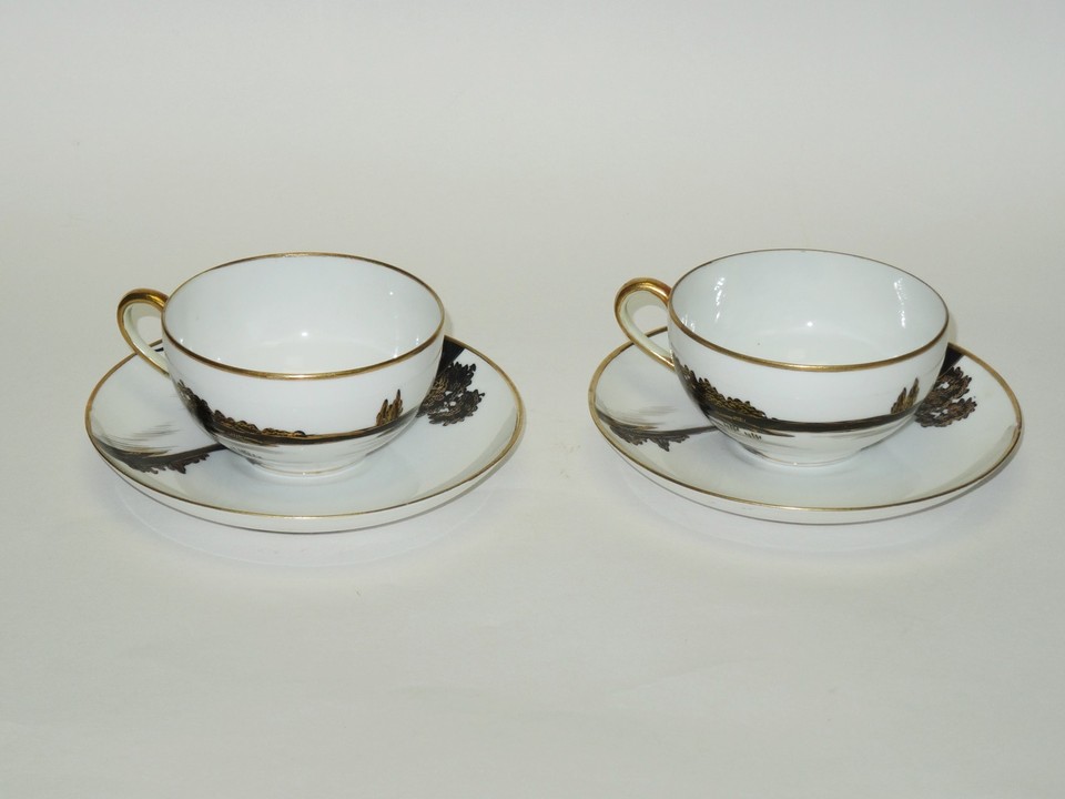 SET of 2 ELABORATE ANTIQUE c. 1911 NIPPON NORITAKE MORIMURA TEACUP ...