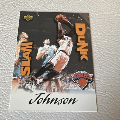 1997-98 Upper Deck Nestle Slam Dunk Larry Johnson New York Knicks #SD36 ...