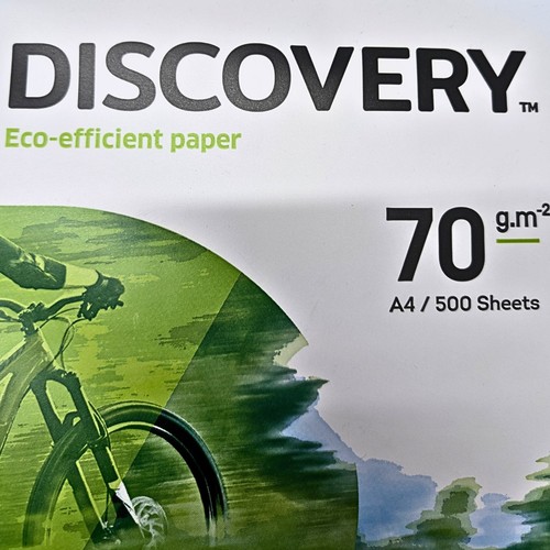Discovery Eco-Efficient Paper 70g.m-2 A4 | 500 Sheets | White Printer ...