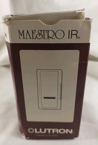 LUTRON MAESTRO IR MIRLV-1000-WH Single Pole Low Voltage Dimmer White ...