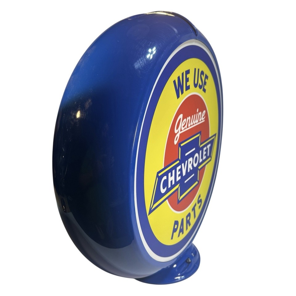 Chevrolet Poly Plastic Reproduction Gas Pump Globe New Garage Man Cave ...