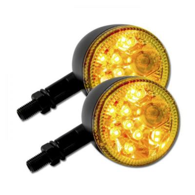 LED Bullet Billet Indicators With Clear Lens E Marked Motorcycle Quad ...
