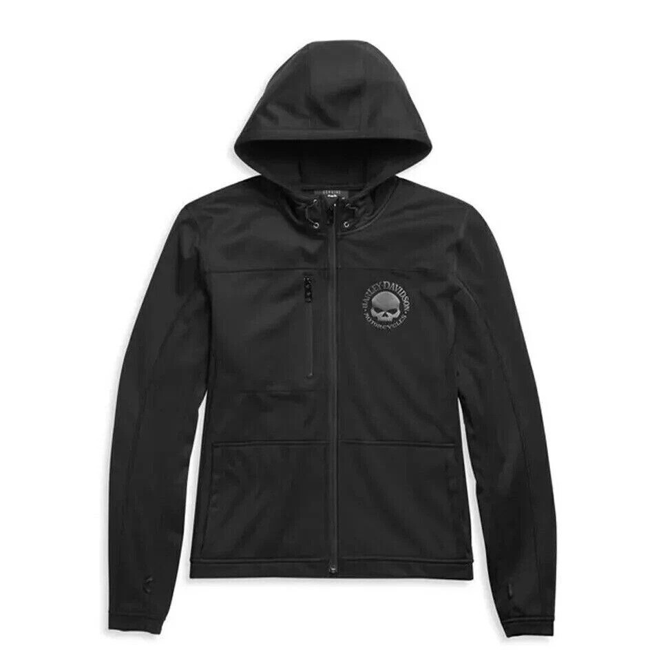 H-Davidson Men's Black Auroral II 3-in-1 Removable Hood Cow Leather ...