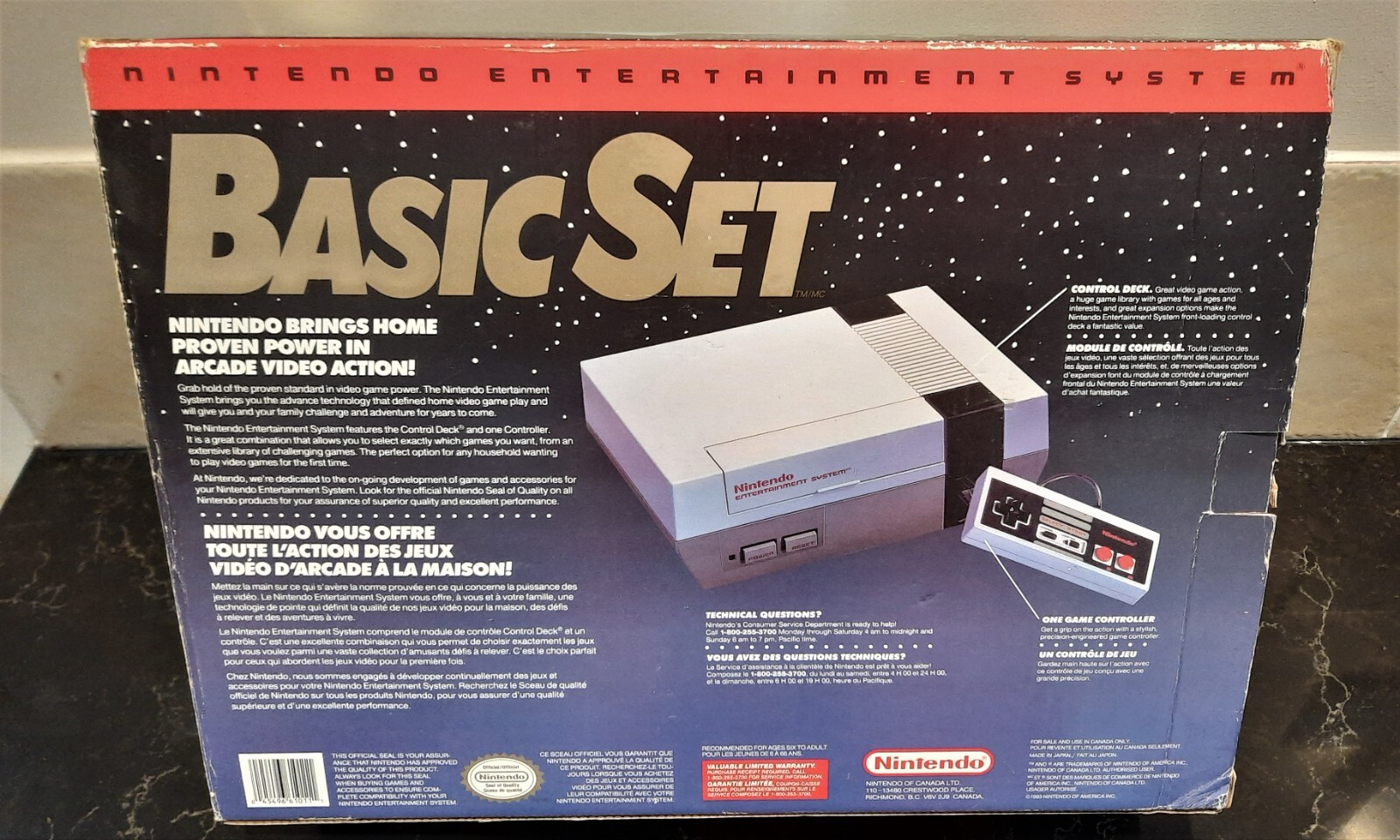NES Nintendo Entertainment System BASIC SET Box Variant NTSC - VERY ...