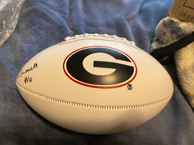 Dominic Lovett Signed Georgia Bulldogs Full Size Autograph Football ...