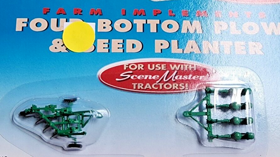 Life Like HO 1:87 Scale Scene Master #1625 Farm Implements Plow & Seed ...