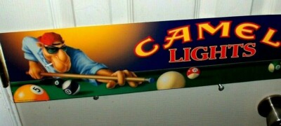 Joe Camel.Pool Hall Poster Sign,New Old Stock,20 1/2 Long 5 3/4 Tall ...