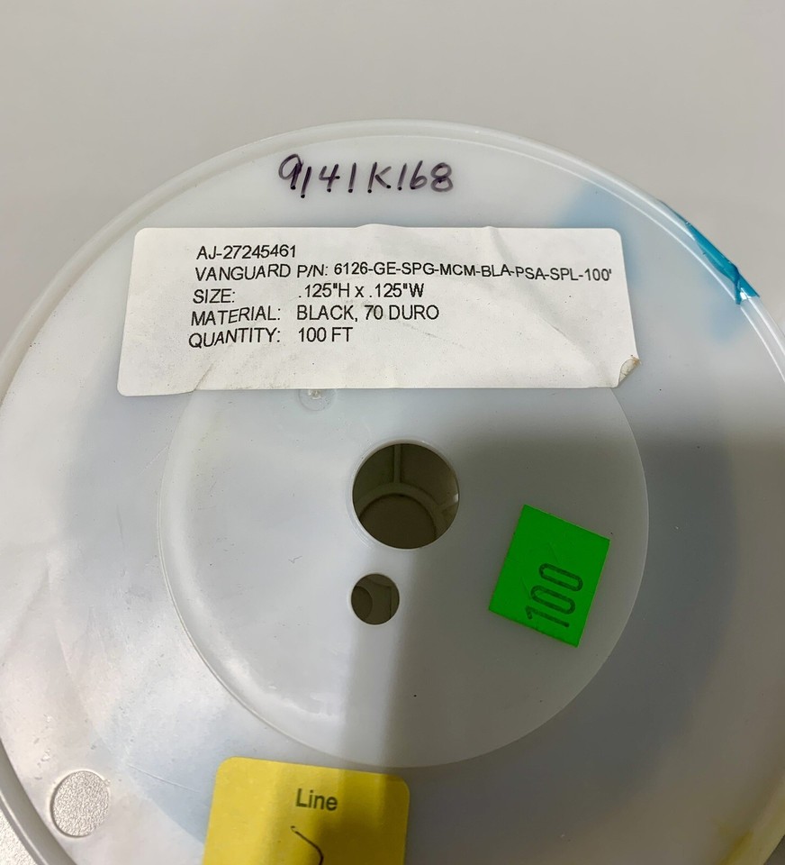 150ft McMaster-Carr 9141K168 High-Temp Foam Rubber Surface-Mount Seal 1 ...