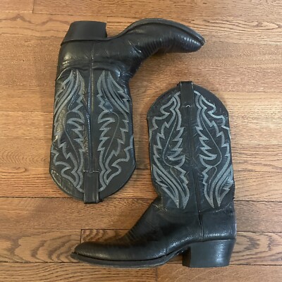 Justin Cowboy Boots Style 8311 Black Size 8D Men’s | eBay
