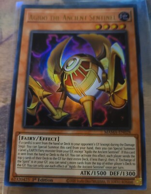 Agido the Ancient Sentinel 1st Edition Ultra Rare MAMA-EN028 Yu-Gi-Oh ...