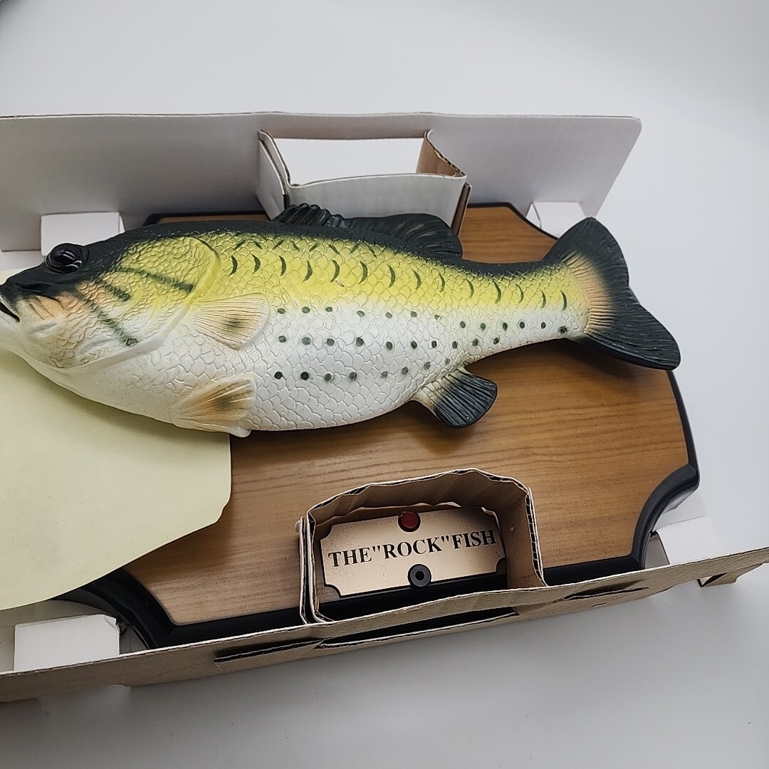 Vintage Rare The "Rock Fish The Mounted Moving & Singing Fish Fast ...