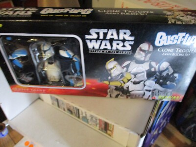 BUST-UPS STAR WARS CLONE TROOPER ARMY BUILDER SET ATTACK CLONES #9103 ...