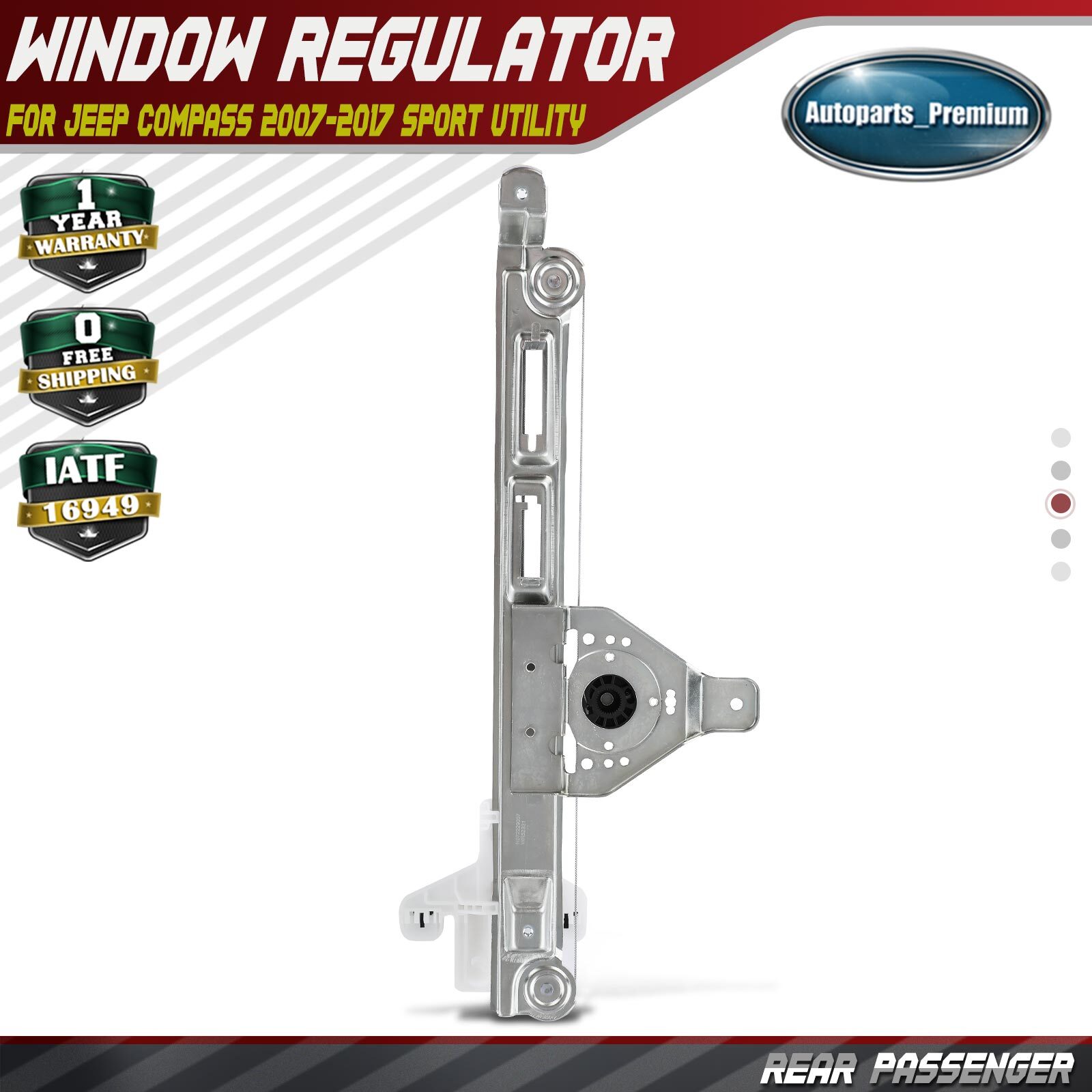 Rear Right RH Power Window Regulator for Jeep Compass 2007-2017 Sport ...