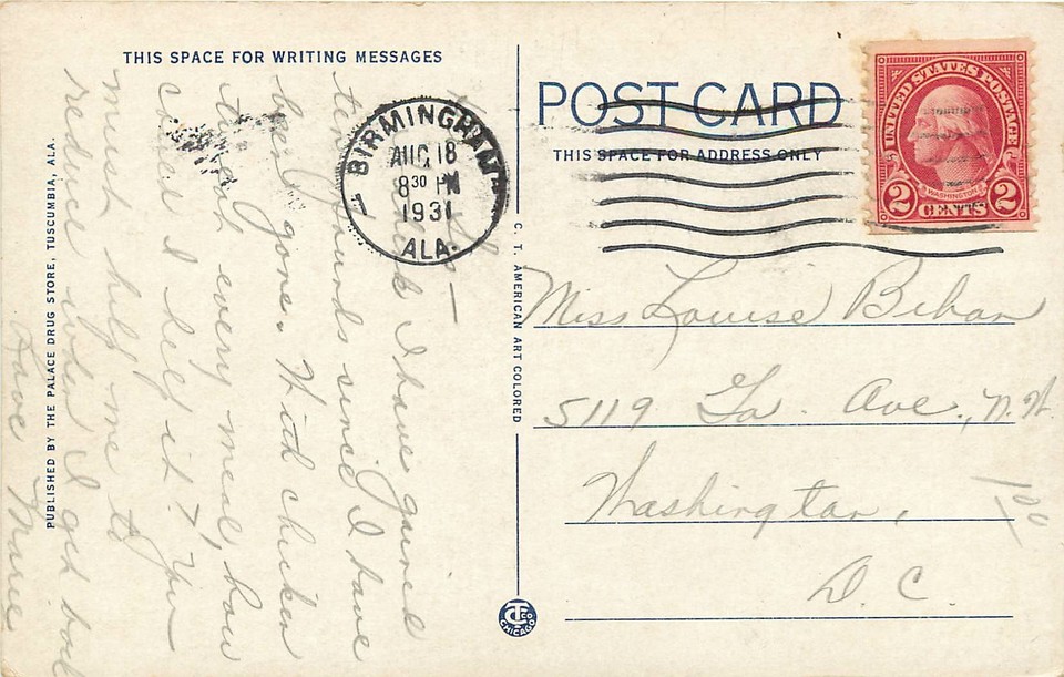 Alabama, AL, Tuscumbia, Colbert County Hospital 1931 Postcard | eBay