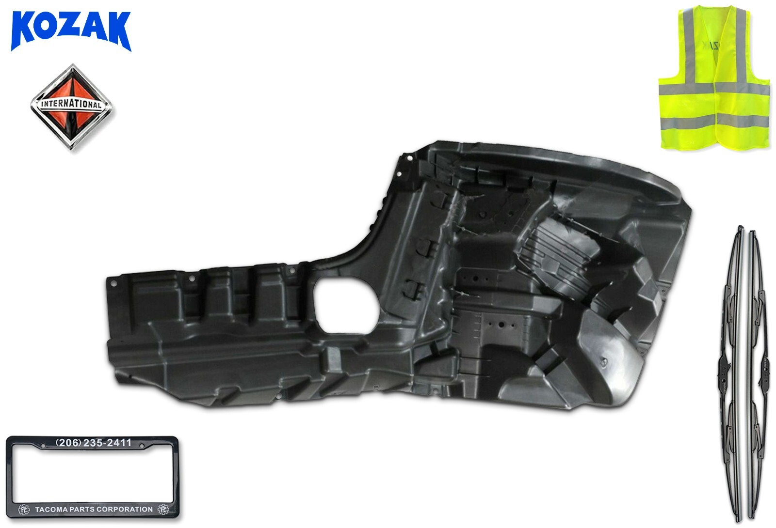 Truck Inner Reinforcement Bumper Corner Left Driver Side International ...