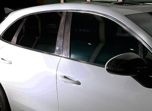 Dry Carbon Fiber Bc Pillar Panel Window Trim Covers For Porsche Macan ...