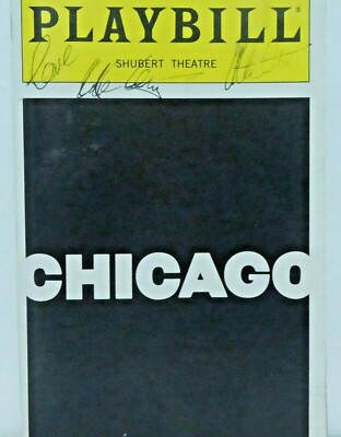 Chicago The Musical Hand Signed Autographed Playbill | eBay