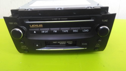 2006 LEXUS GS300 GS350 RADIO CASSETTE STEREO 6-DISCCD PLAYER UNIT OEM ...