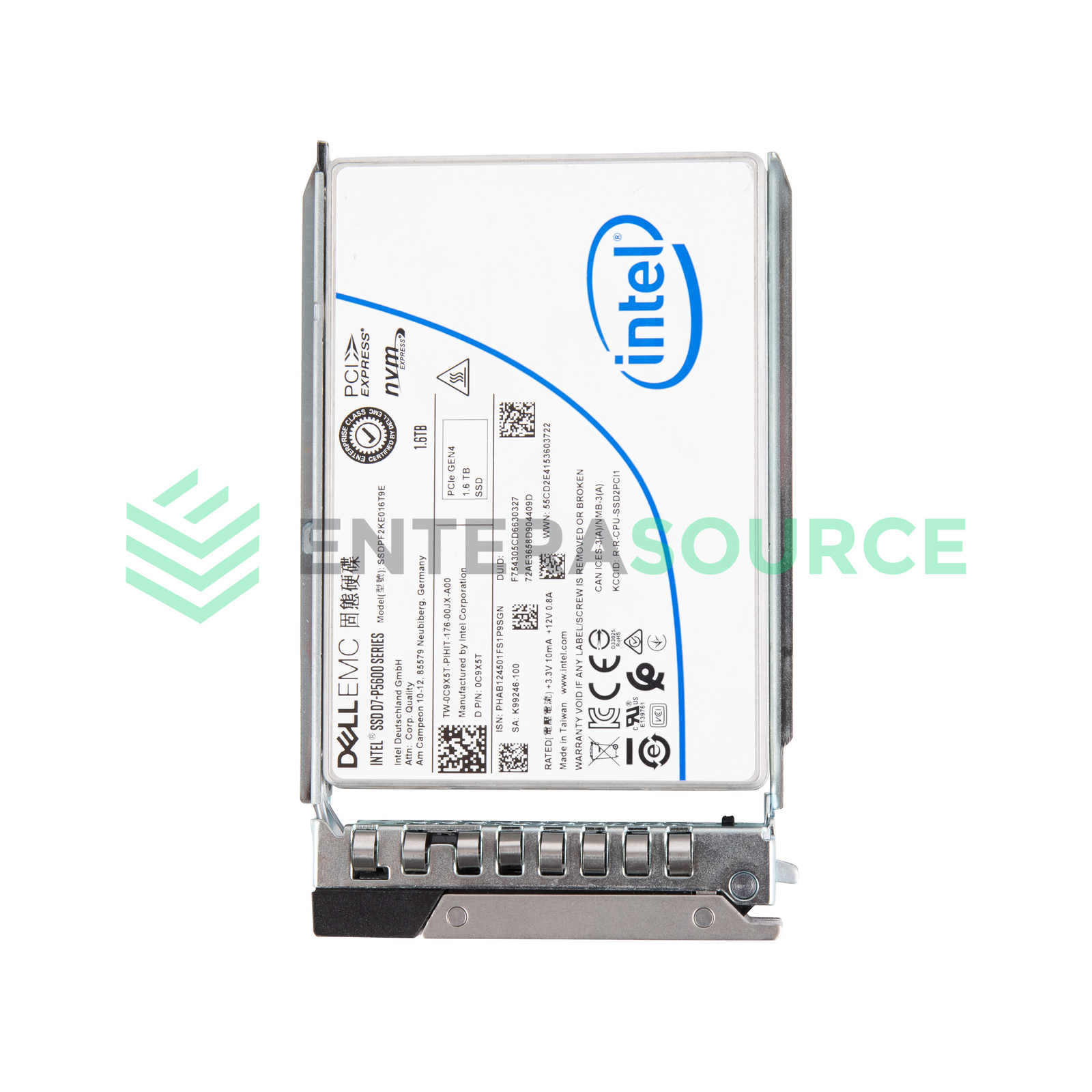 Dell Intel D7-p5600 Series Mixed Use Solid State Drive With Tray - 1.6 ...