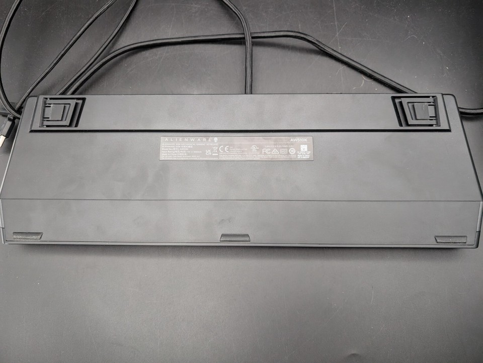 Alienware AW510K Wired RGB Gaming Keyboard Missing Caps Works! | eBay