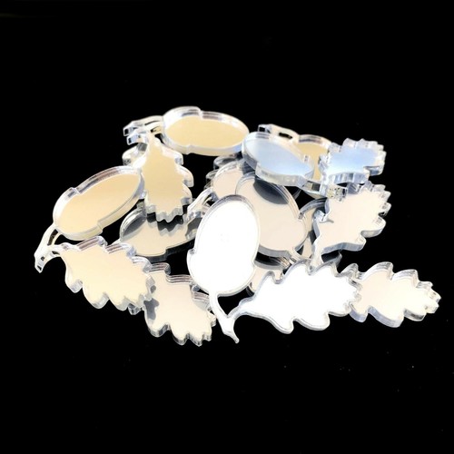 Acorn Shaped Crafting crafting Mirrors Pks 10, Many Colours/Sizes ...
