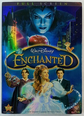 ENCHANTED (DVD, 2008, Disney, Full Frame) Patrick Dempsey Amy Adams ...