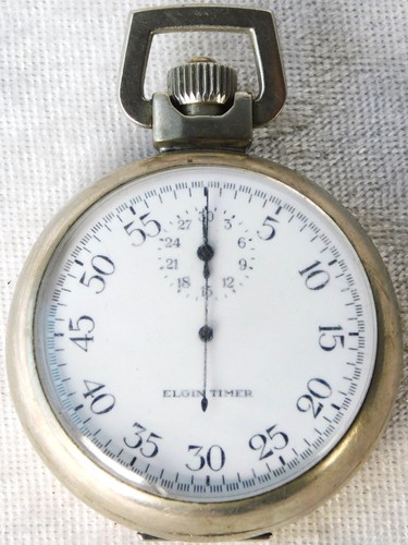 WWII Vintage 1940's 16s Elgin Bomb Timer Pocket Watch Grade 469 (7J ...