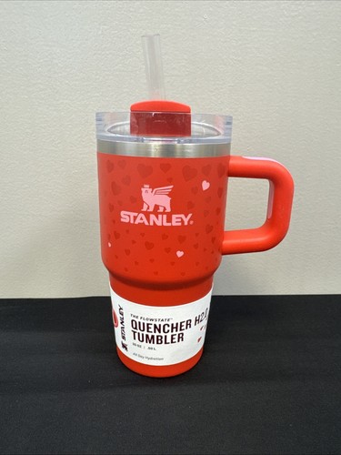 Stanley 20 oz Quencher H2.0 Tumbler Valentine's Day Ruby Hearts Red ...