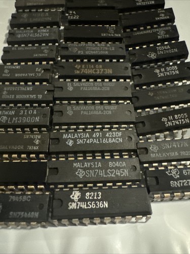 Lot Of 40 SN Texas Instruments - Semiconductors & Various Chips Vintage ...